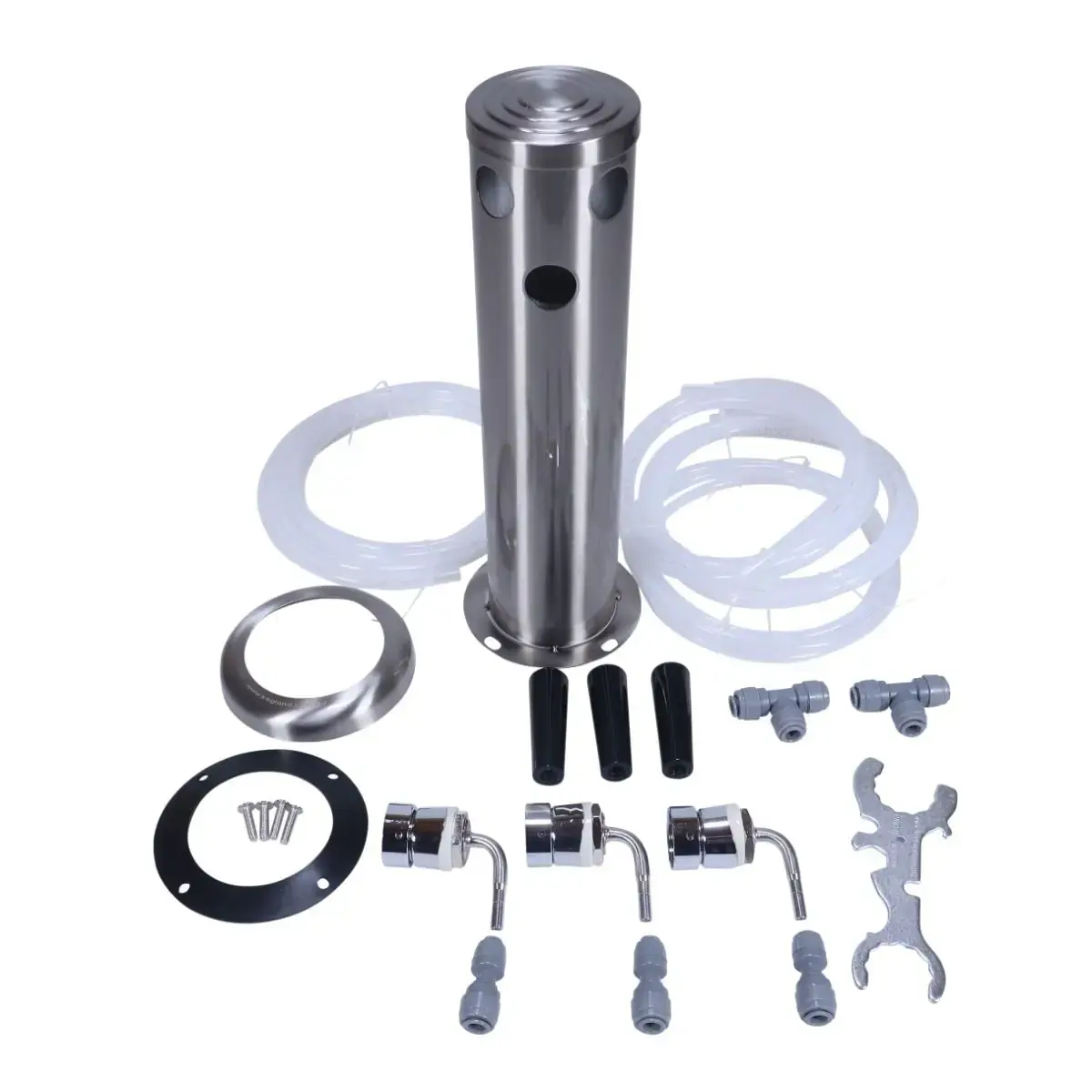 Draft Tower for 3 Taps - Kit with Hoses and Fittings